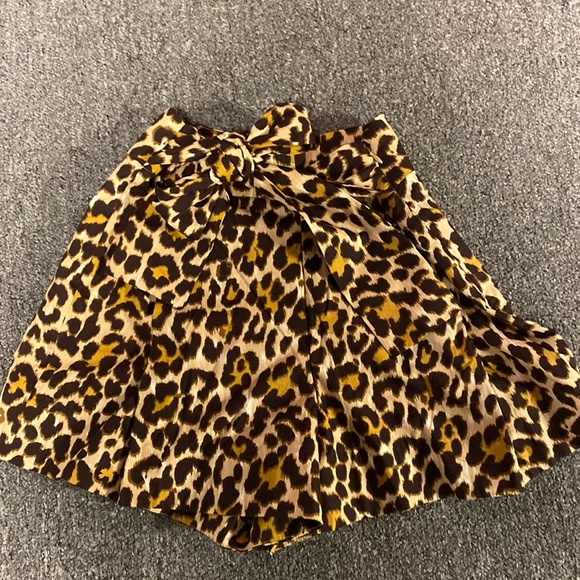 J. Crew | Shorts | New Without Tags Jcrew Leopard Print Skort | Poshmark